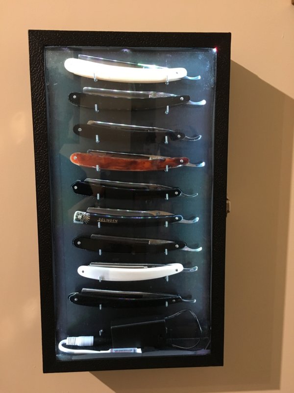 Straight razor display box | Against The Grain - Wet Shaving Forum
