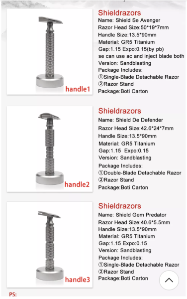 SHIELD Titanium Razors | Page 8 | Against The Grain - Wet Shaving Forum